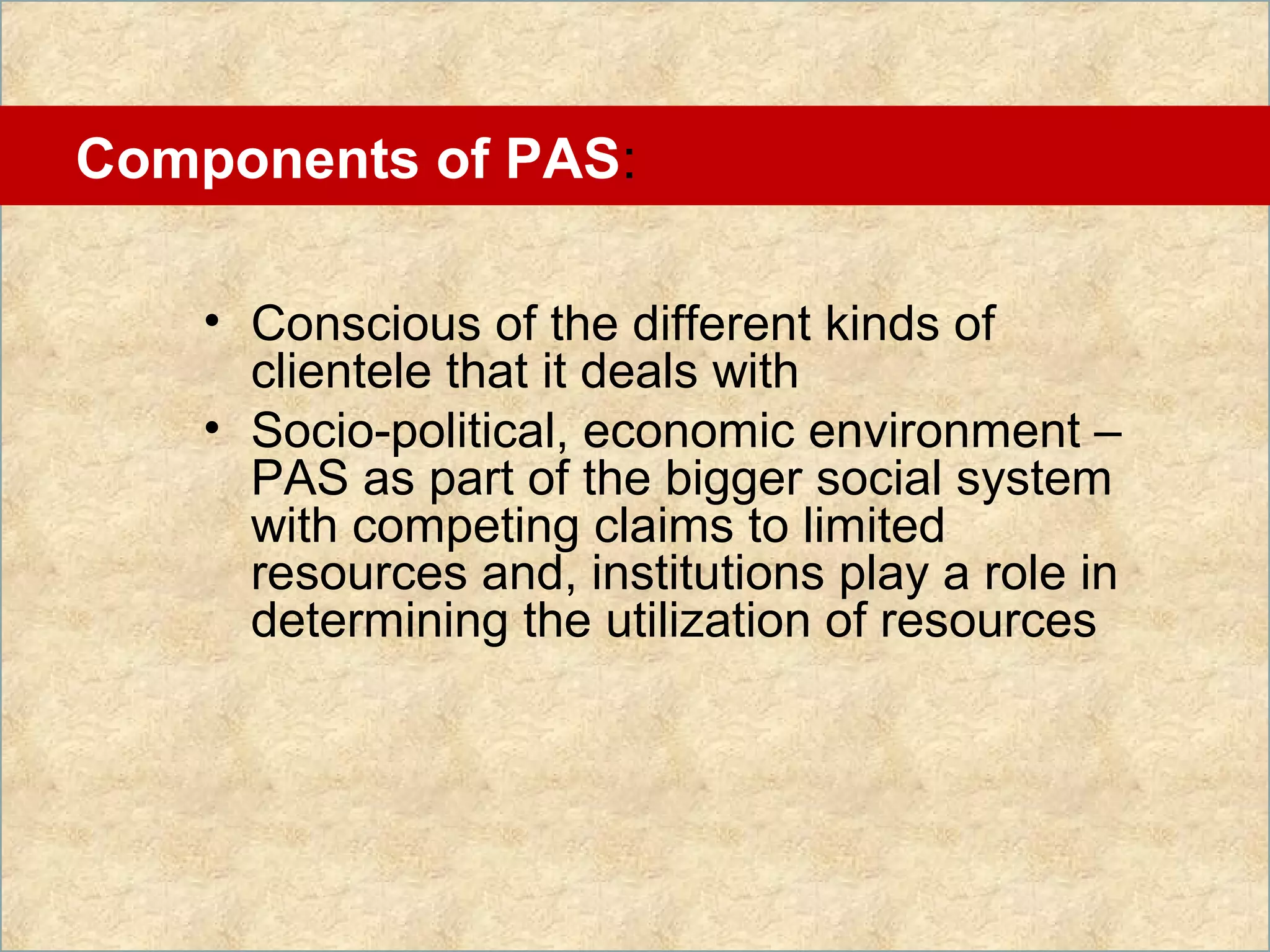 Philippine Administrative System (PAS) | PPT