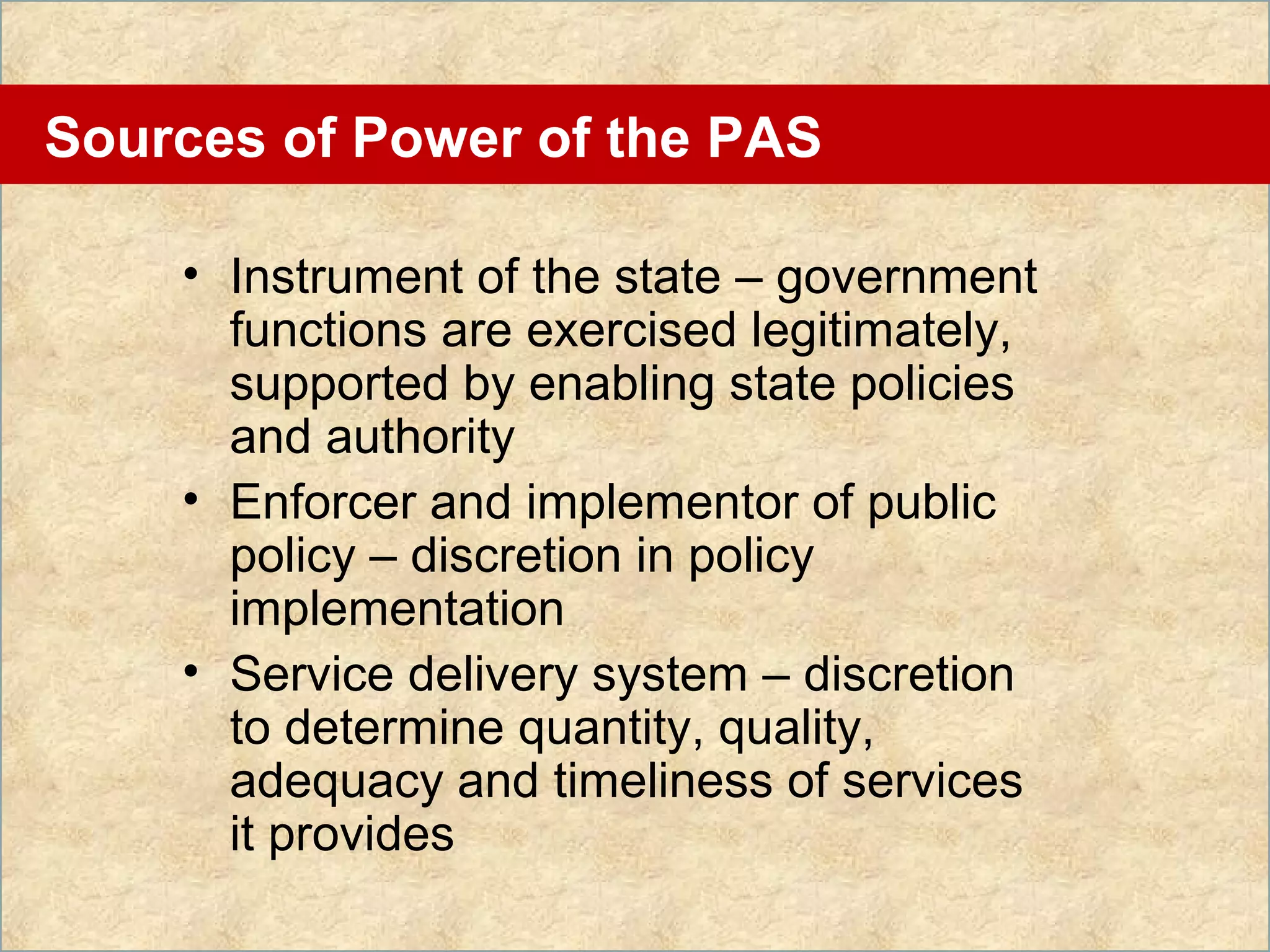 Philippine Administrative System (PAS) | PPT