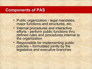 Philippine Administrative System (PAS) | PPT