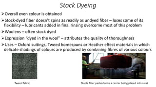Stock Dyeing | PPTX