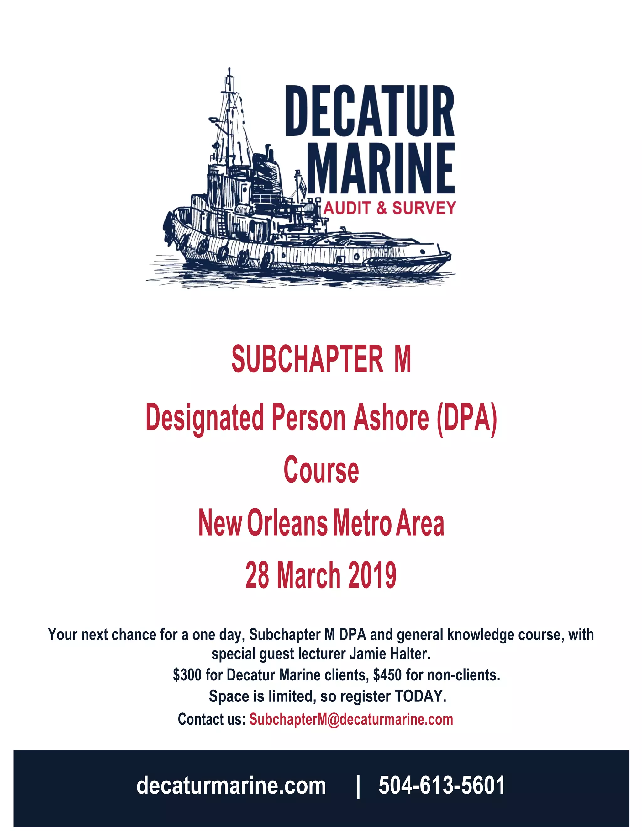 Designated Person Ashore Course | PDF