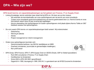 DPA IT Presentatie | PPT