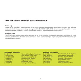Dpa minyatür ve kafa tipi mikrofonlar | PDF
