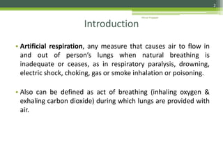 Artificial Respiration (Resuscitation method) | PDF