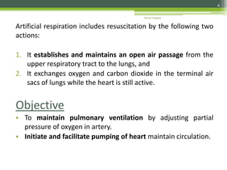 Artificial Respiration (Resuscitation method) | PDF