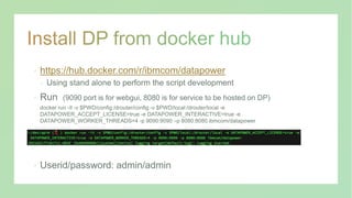 Cheatsheet to run DP docker | PPT