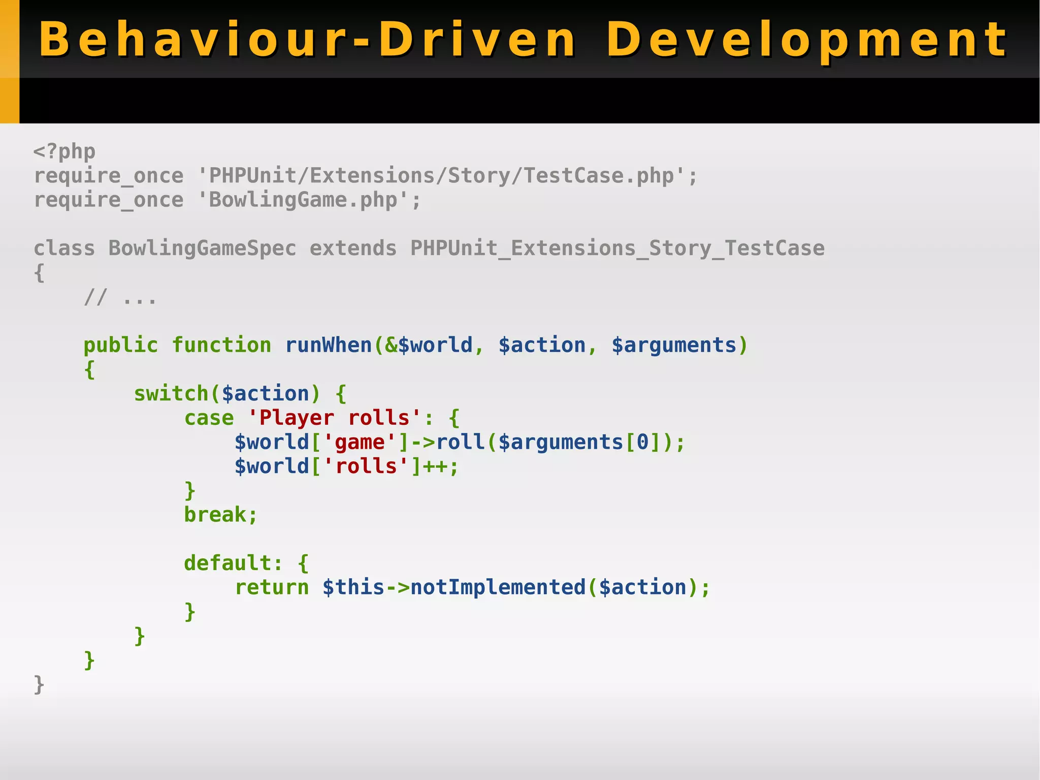 New Features PHPUnit 3.3 - Sebastian Bergmann | PPT