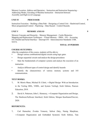 Digital principles and Computer architecture CP | DOC