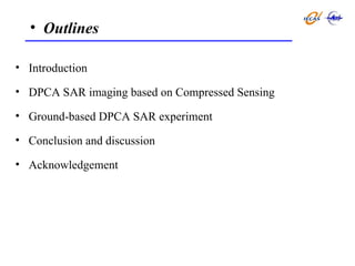 DPCA_SAR Imaging Based on CS.ppt | Physics | Science