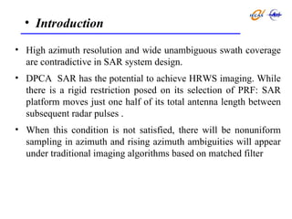 DPCA_SAR Imaging Based on CS.ppt | Physics | Science