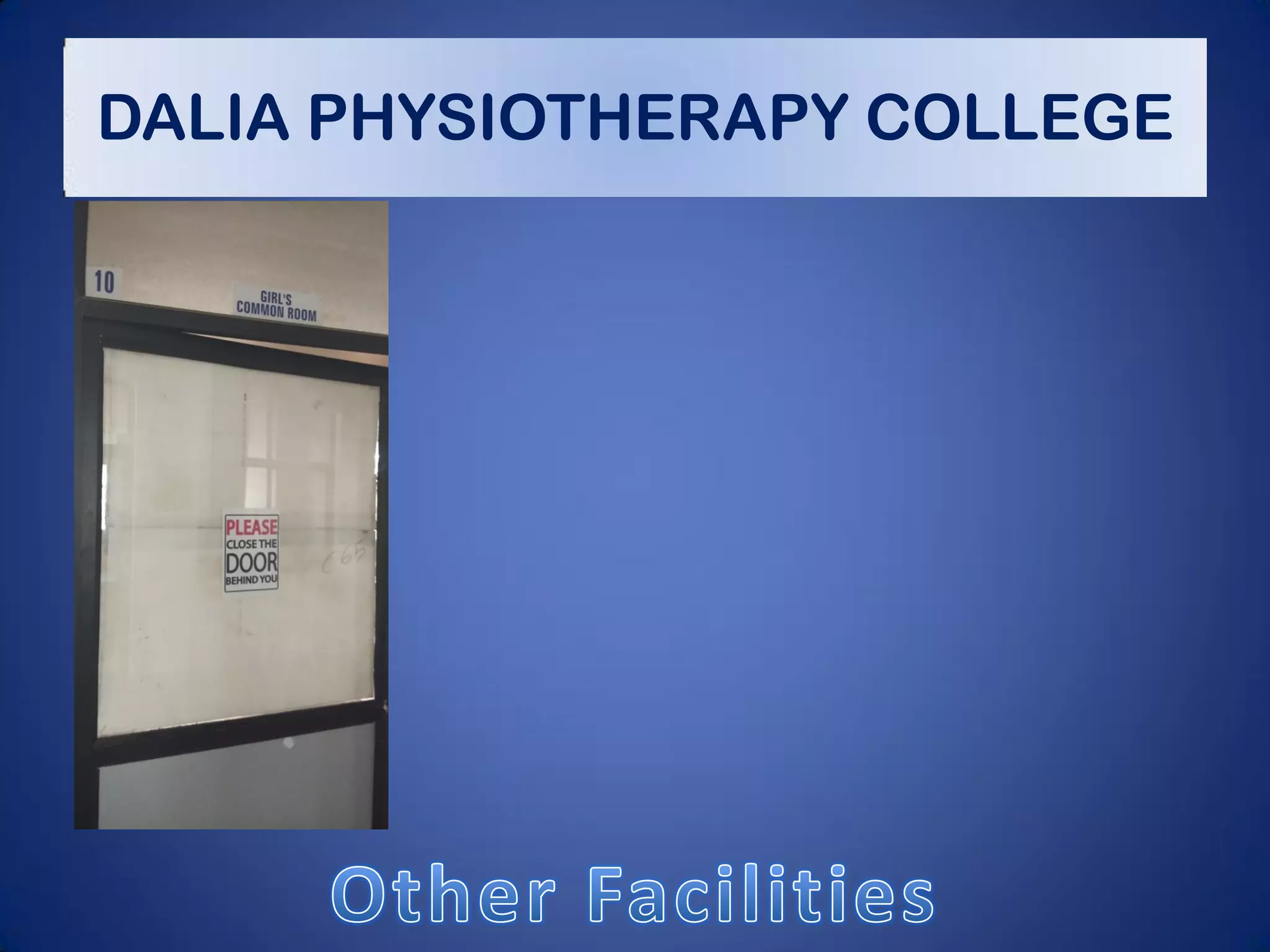 Dalia Physiotherapy College | PDF