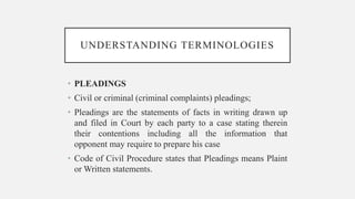 DPC I.pptx, dpc, pleading and coneyancing | PPTX