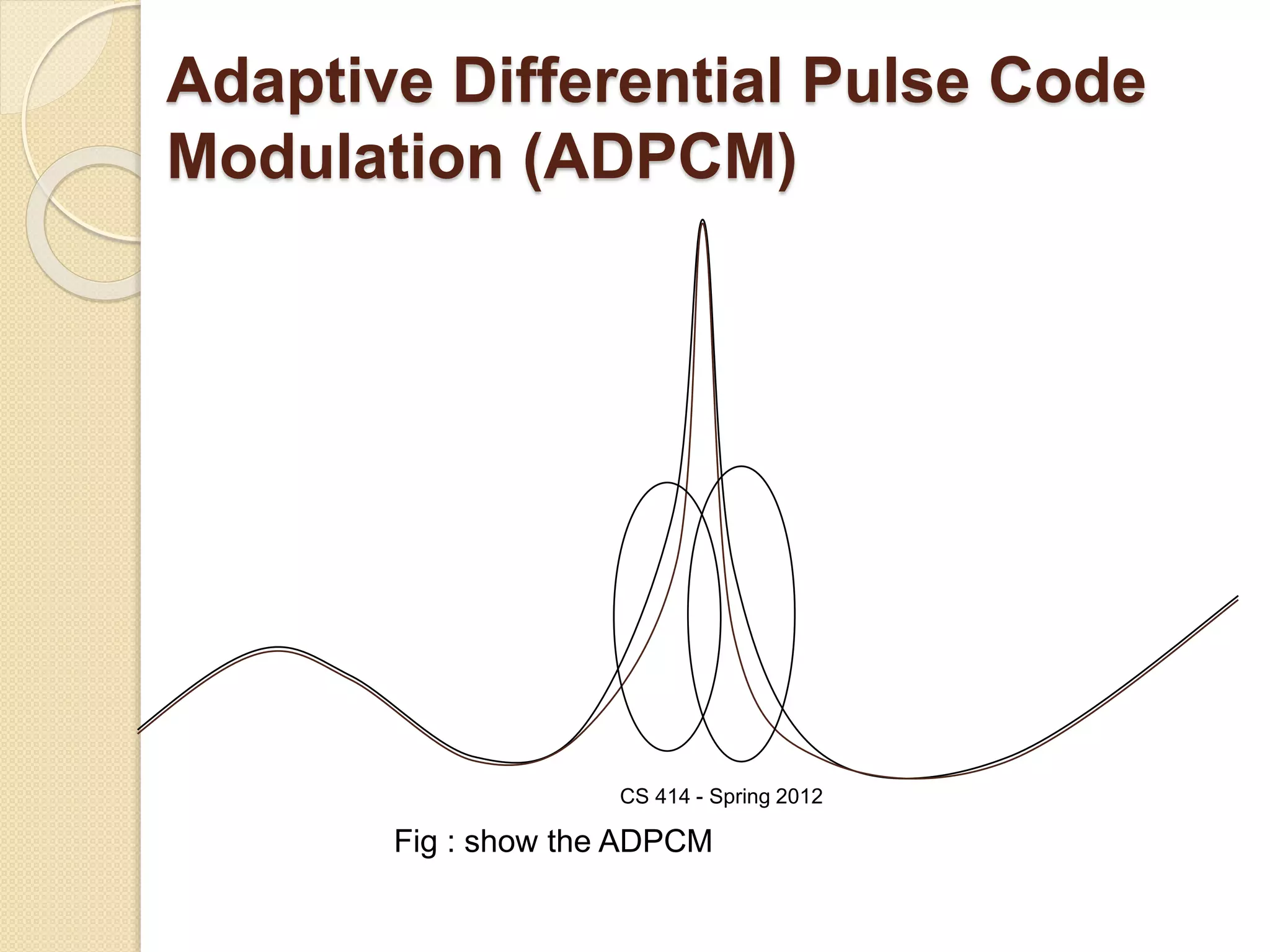 Dpcm Differential Pulse Code Modulation Pptx