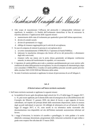 Dpcm 1 marzo 2020 | PDF