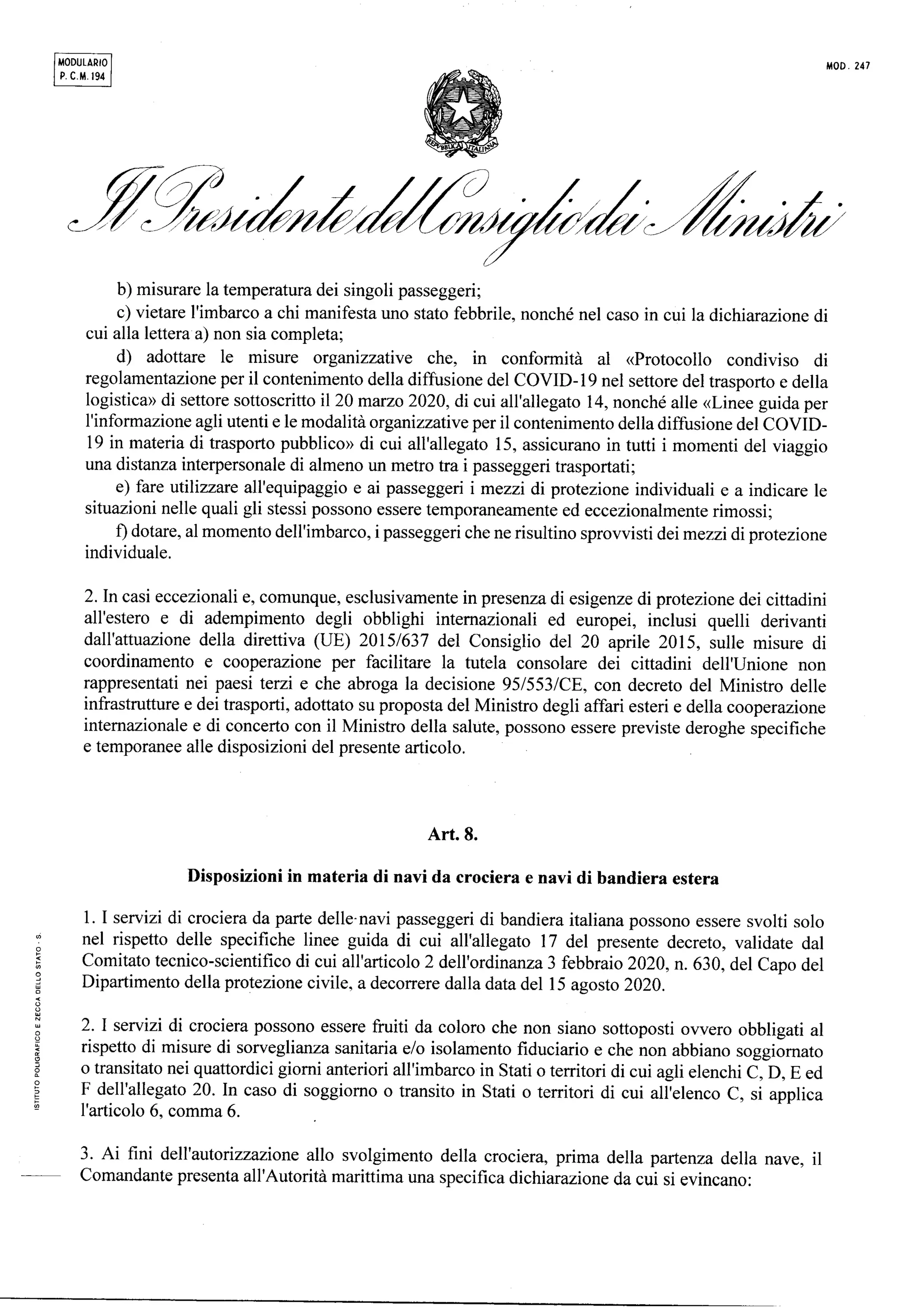 Dpcm 24 ottobre 2020 | PDF