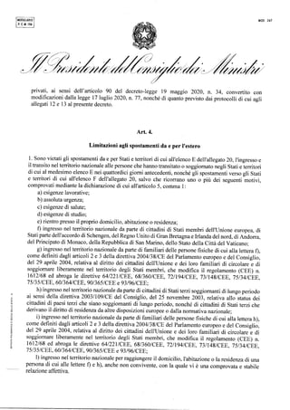 Dpcm 24 ottobre 2020 | PDF