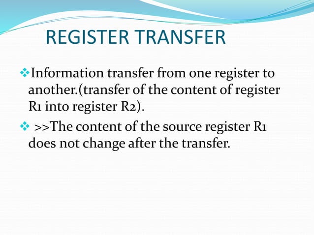 Register Transfer Language,Bus and Memory Transfer | PPTX