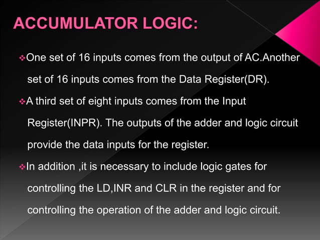 design of accumlator | PPTX | Data Storage and Warehousing | Computing