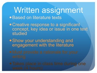 IB Diploma English B course overview | PPTX