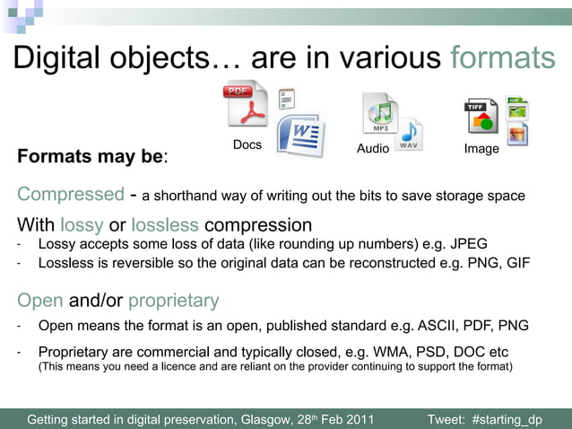 Getting started in digital preservation | PPT