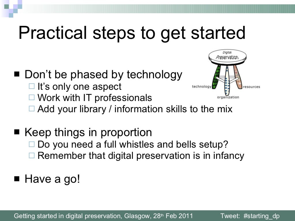 Practical steps to get started