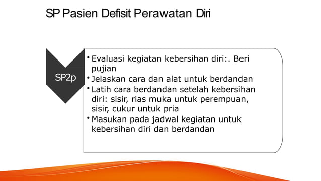 Devisit perawatan diri dalam keperawatan jiwa | PPT