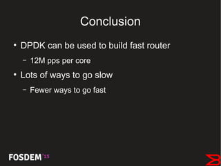 Dpdk performance | ODP