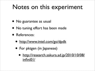 Intel DPDK Step by Step instructions | PDF