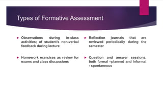 Made Test and Non-test Instruments and Roles of Assessment | PPTX