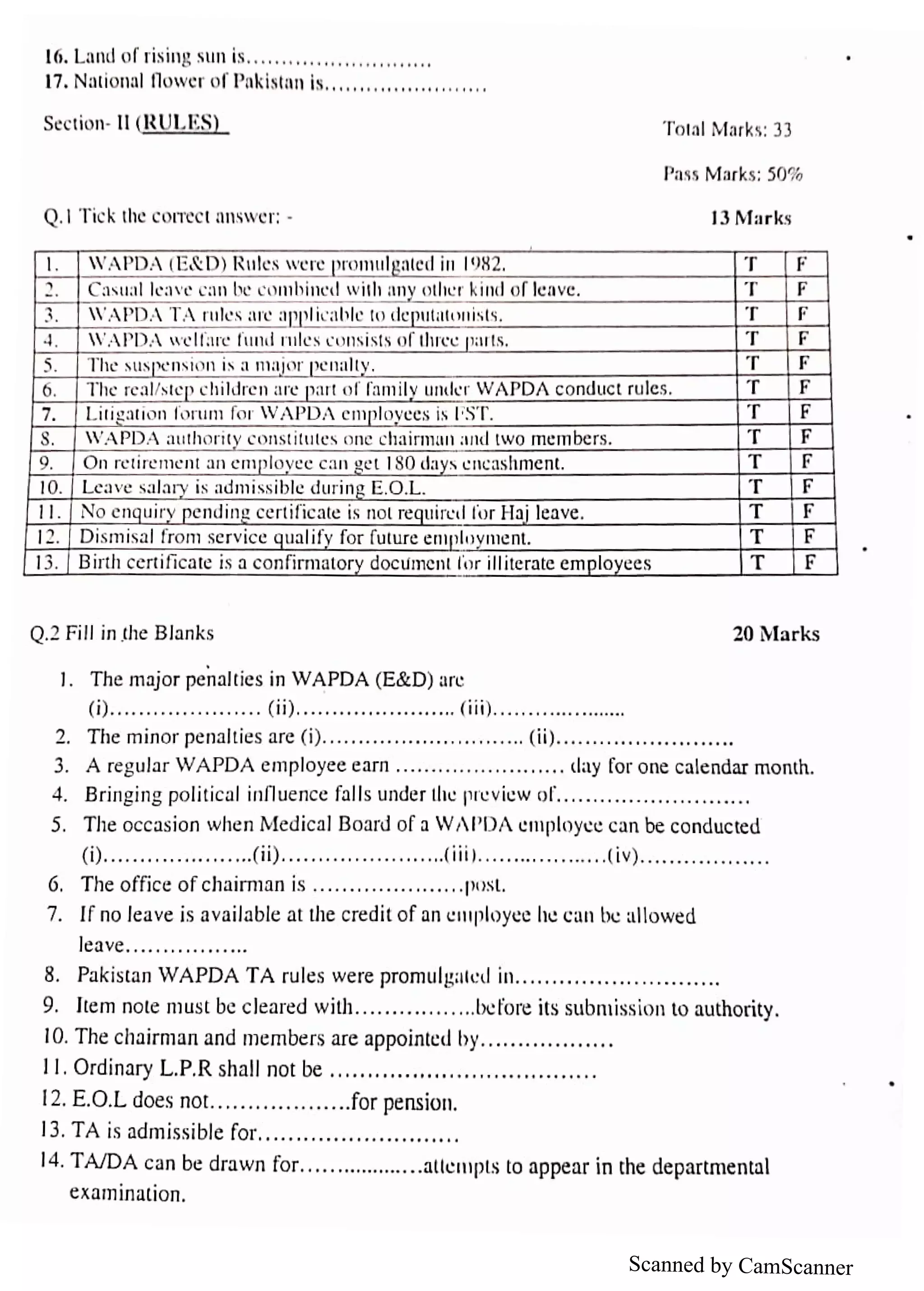 Dpe from ad (com) to dd(com) bps 17 to 18 for pepco officers rules past ...