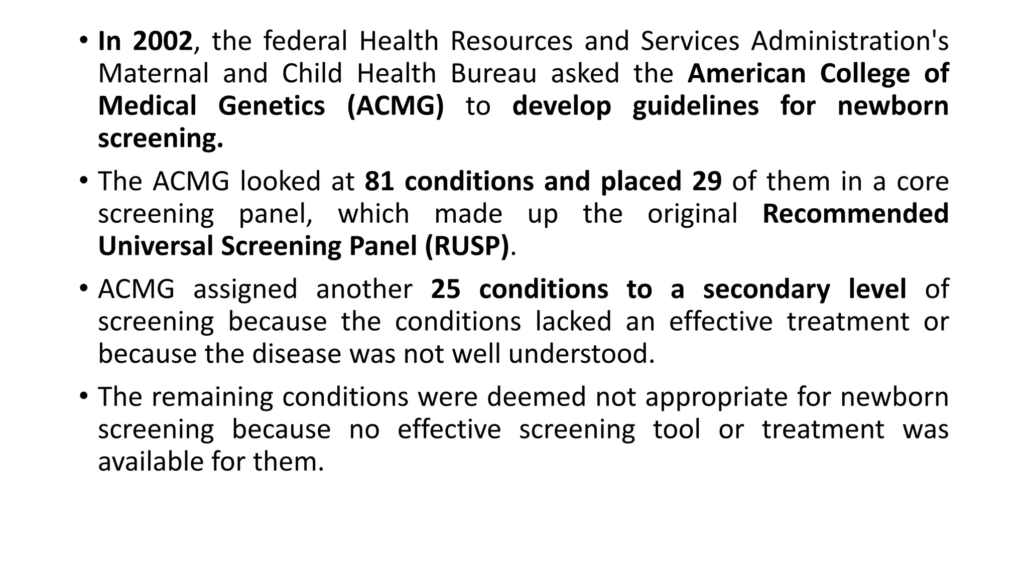 Newborn Screening | PPTX