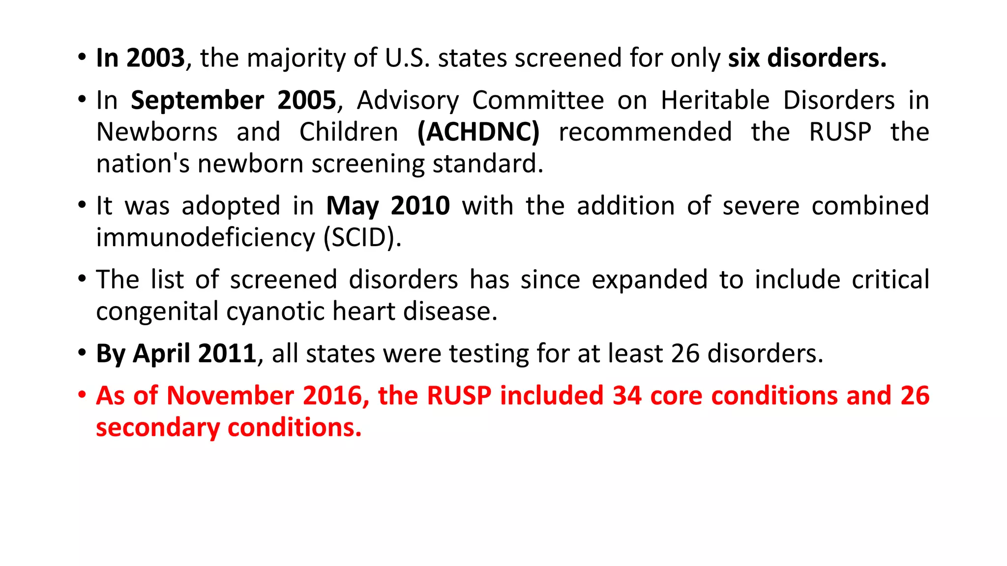 Newborn Screening | PPTX