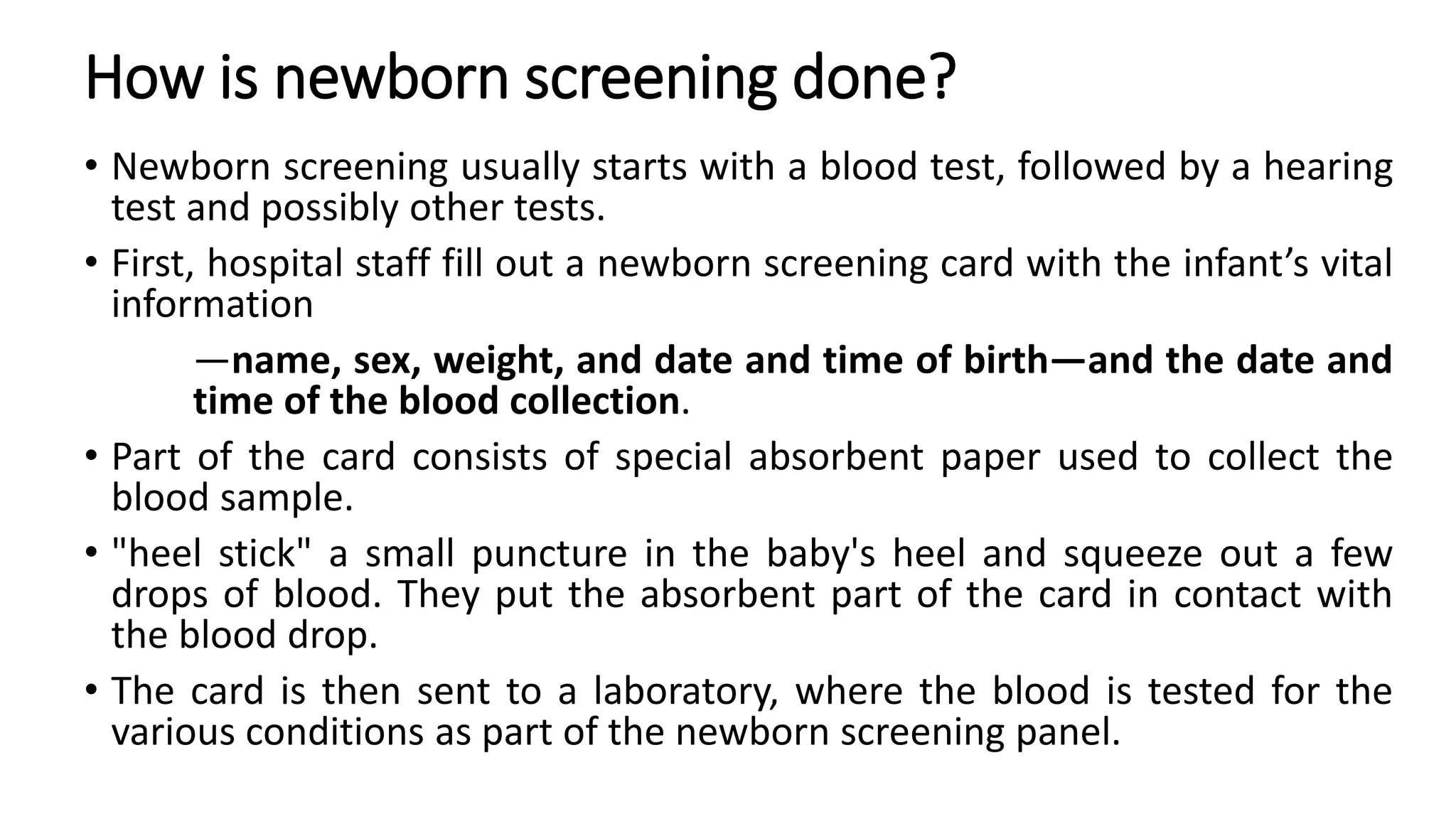 Newborn Screening | PPTX