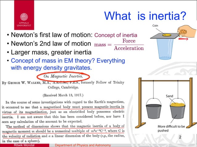 Relativistic theory of magnetic inertia in ultrafast spin dynamics | PPT