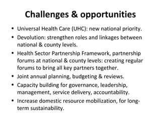 The Development Partner for Health in Kenya | PPT