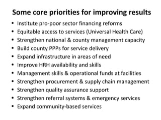 The Development Partner for Health in Kenya | PPT