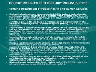 Business Analysis: Montana Dept Health & Human Services | PPT