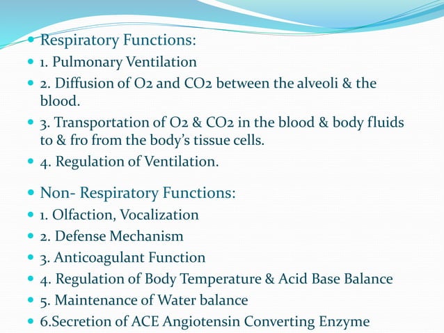 Physiology of respiration | PPTX