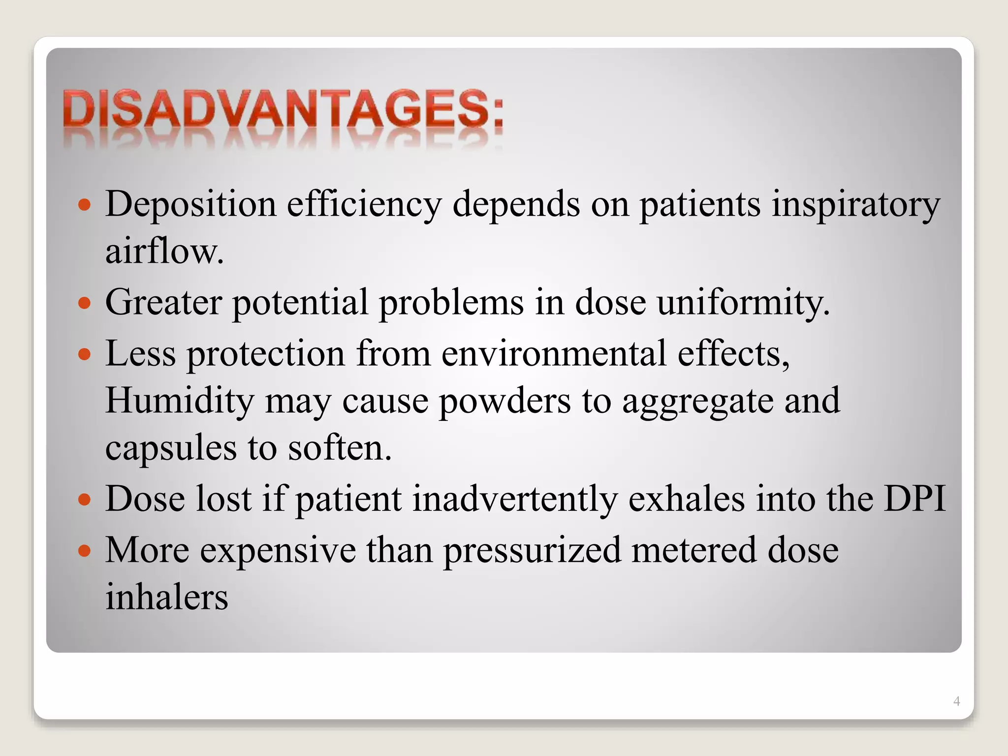 Dry Powder Inhaler(DPI) | PPTX
