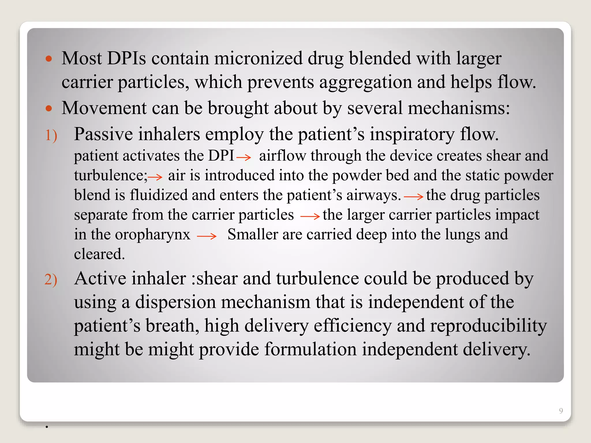 Dry Powder Inhaler(DPI) | PPTX