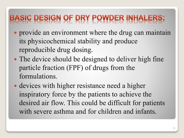 Dry Powder Inhaler(DPI) | PPTX