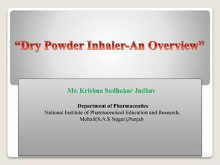 Dry Powder Inhaler(DPI) | PPT