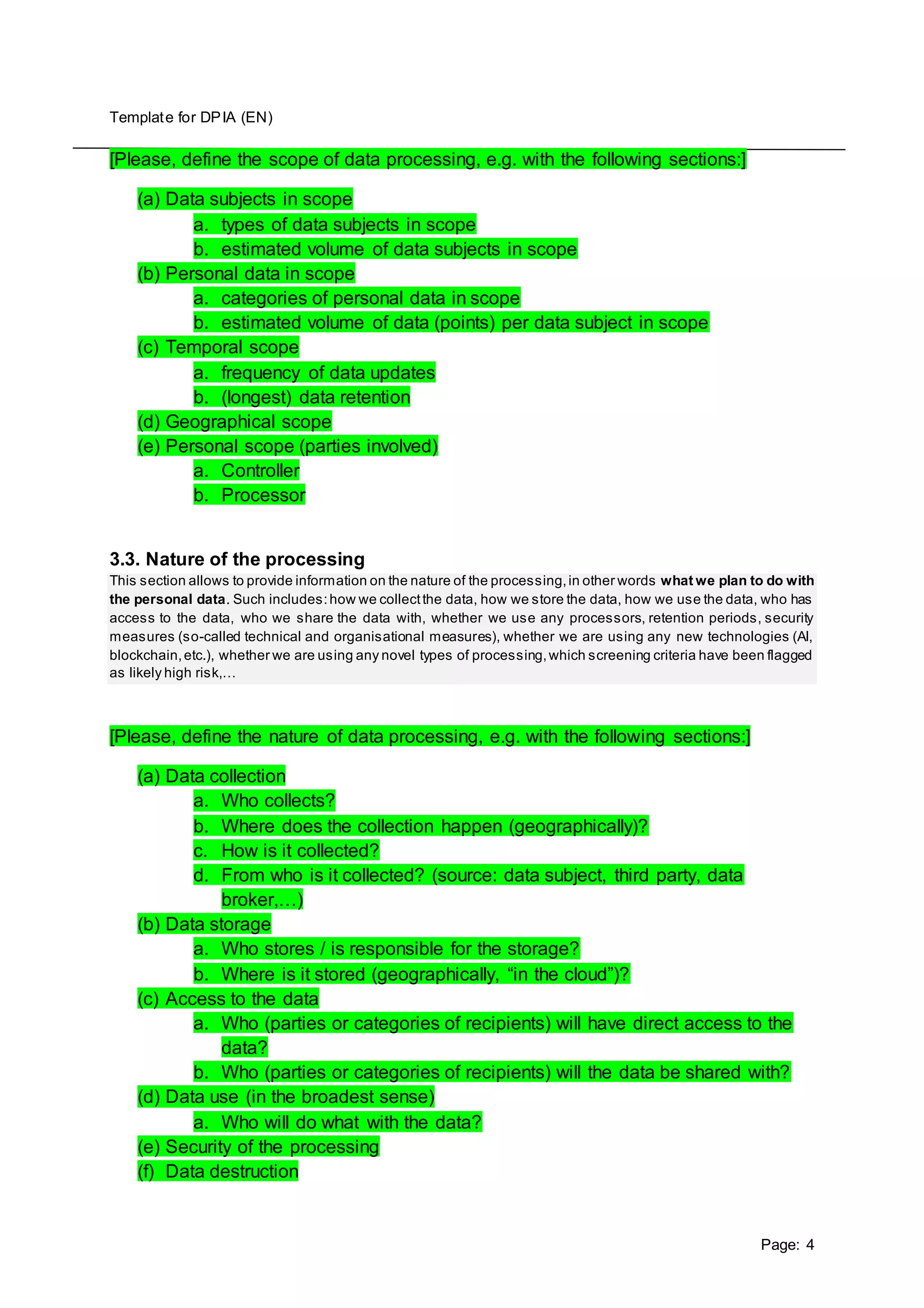 DPIA template | DOCX