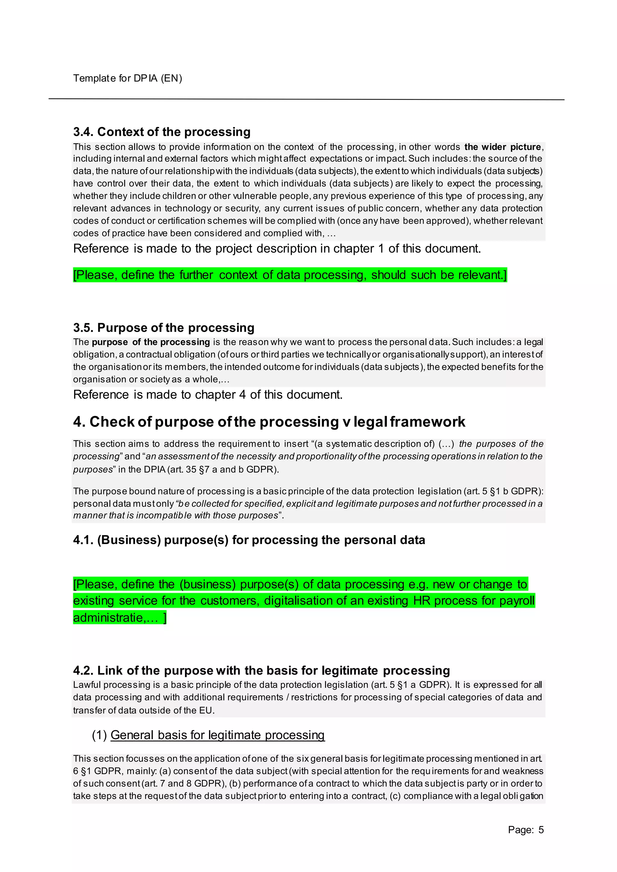 DPIA template | DOCX