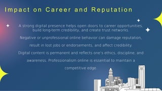 Building a Strong and Ethical Digital Professional Identity | PPTX