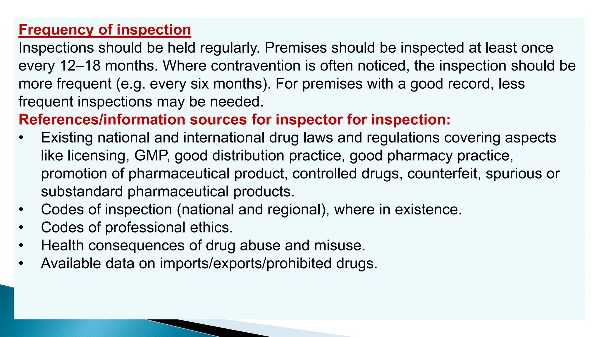 Drug product inspection & change control | PPTX