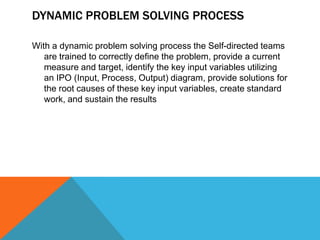 Dpi dynamic process improvement | PPTX