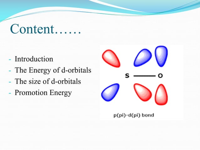 D pie and p pie bond | PDF | Chemistry | Science