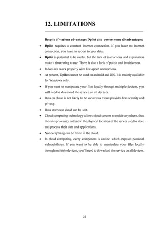 Report : Dpilot - A Cloud Based File Transfer Web Application | PDF