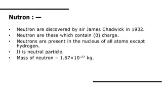 Atom and Atomic Structure by DPK..Pptx... | PPT